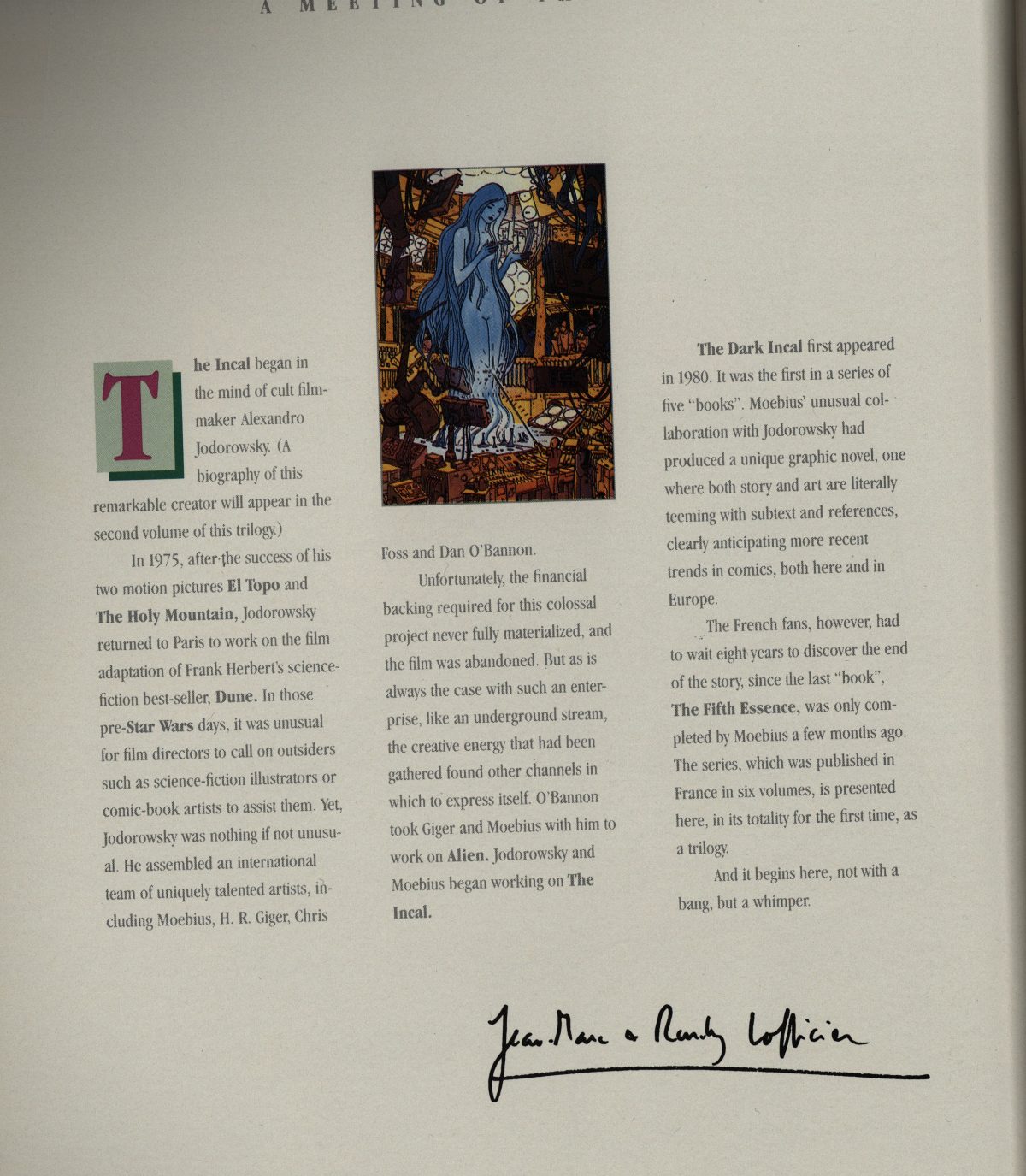 1988: The Incal – TOTALLY EPIC